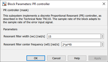 Proportional resonant controller - digital implementation - imperix