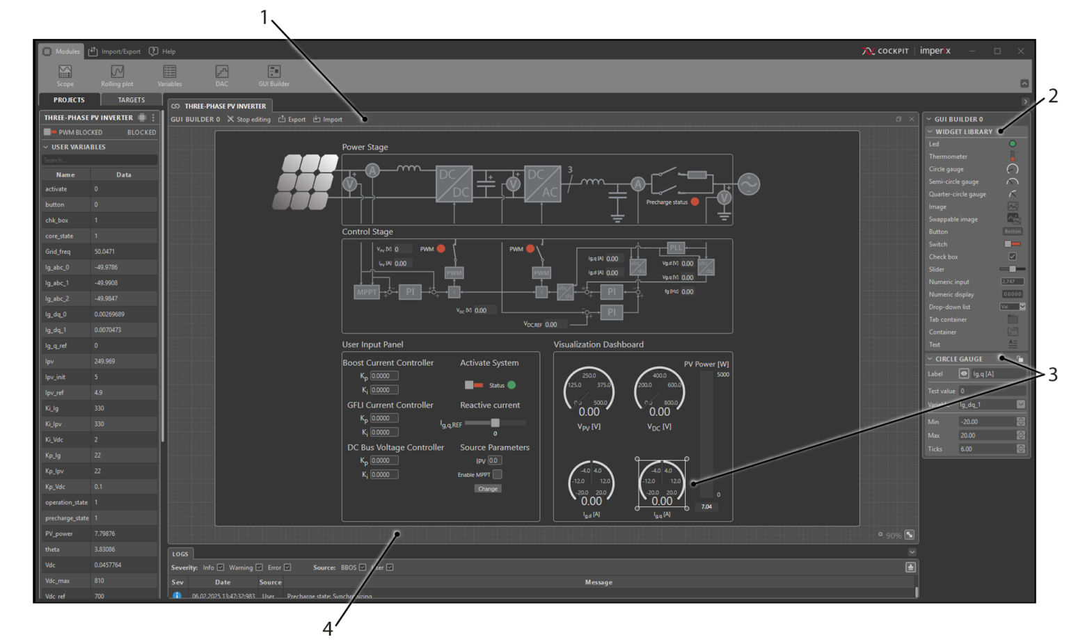 GUI Builder module - imperix