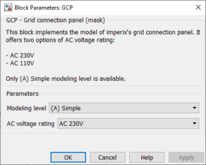 GCP – Grid connection panel - imperix Simulink and PLECS