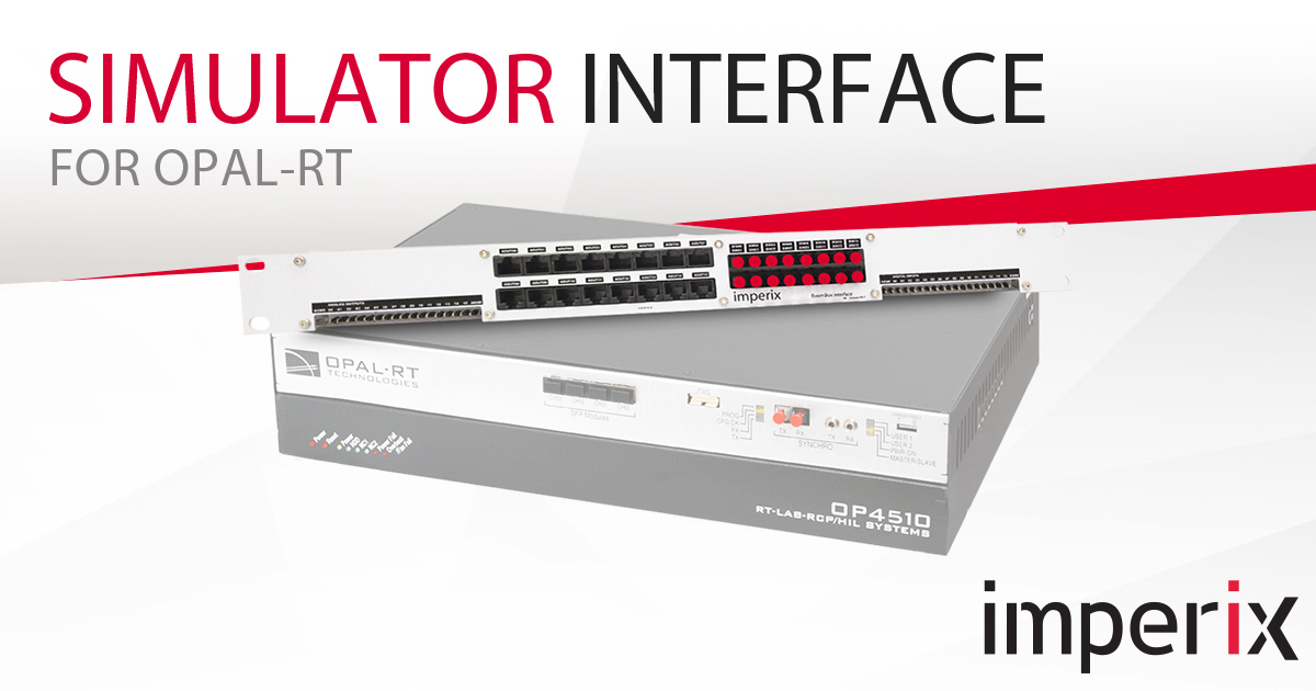 HIL simulator interfaces for power electronics - imperix
